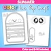 Ice Pop Craft: All About Me Printable Worksheets (PDF Pattern) - Etsy