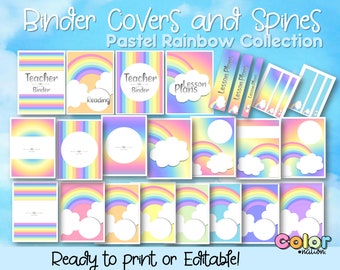 EDITABLE Teacher Binder Covers and Spines Classroom - Etsy