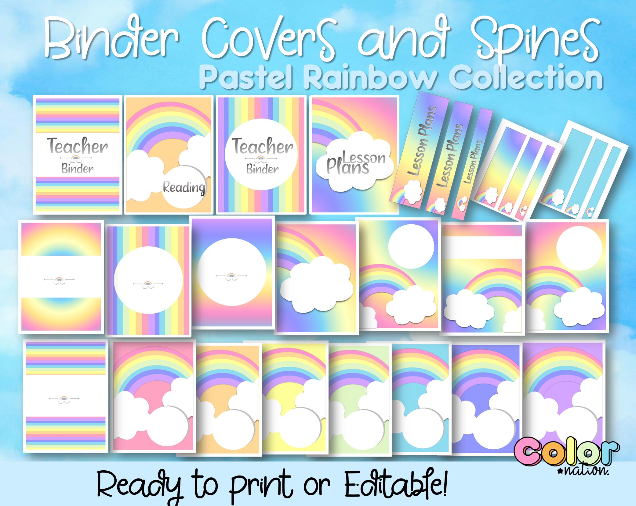 EDITABLE Teacher Binder Covers and Spines | Classroom Management ...