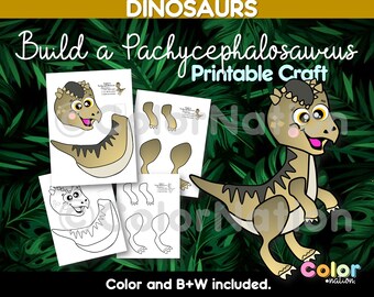 Build a Triceratops Craft Dinosaur Craft Prehistoric Activities - Etsy
