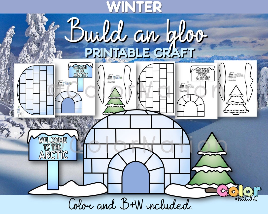 Build an Igloo Craft - Winter Craft - Arctic Activity - Eskimos - Inuit ...