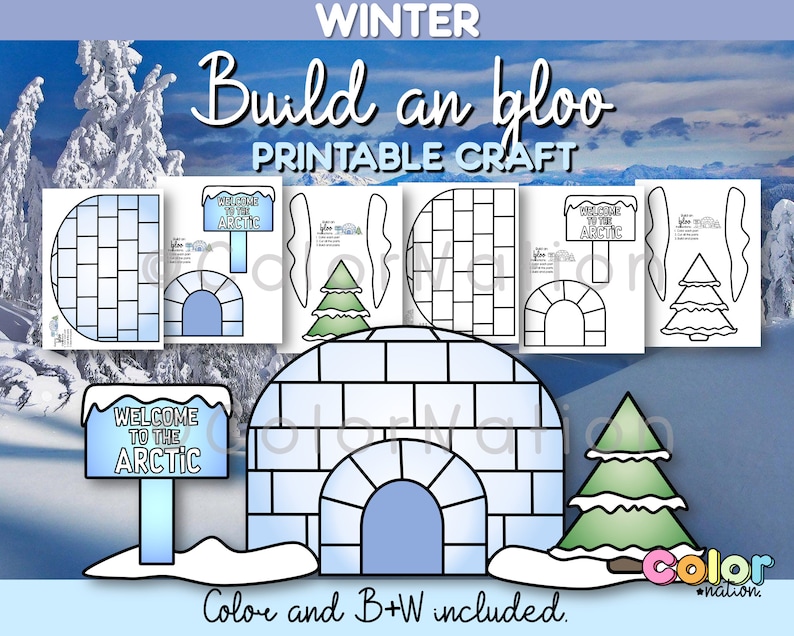 Build an Igloo Craft - Winter Craft - Arctic Activity - Eskimos - Inuit ...