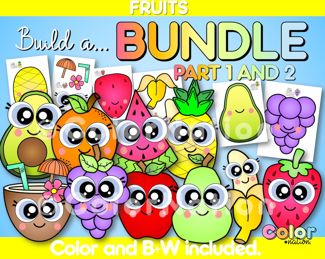 Fruit Crafts Activity Bundle: Summer Tropical Bulletin Board (PDF ...