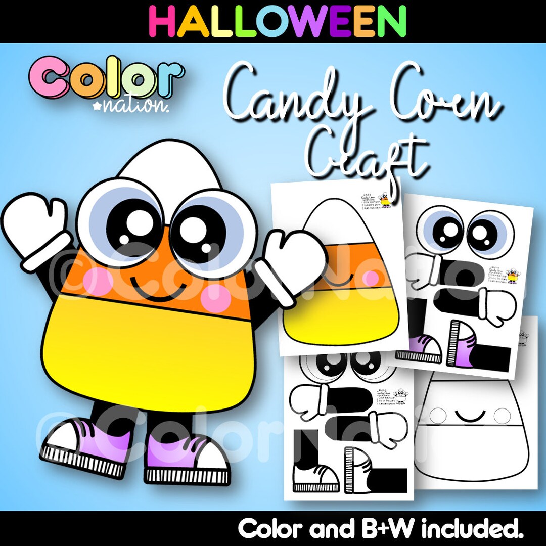 Candy Corn Craft | Halloween Bulletin Board | October Kindergarten ...