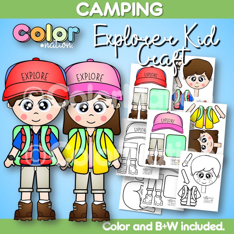 Camping Crafts Bundle PART 1 | Camping Theme Activities | Summer ...