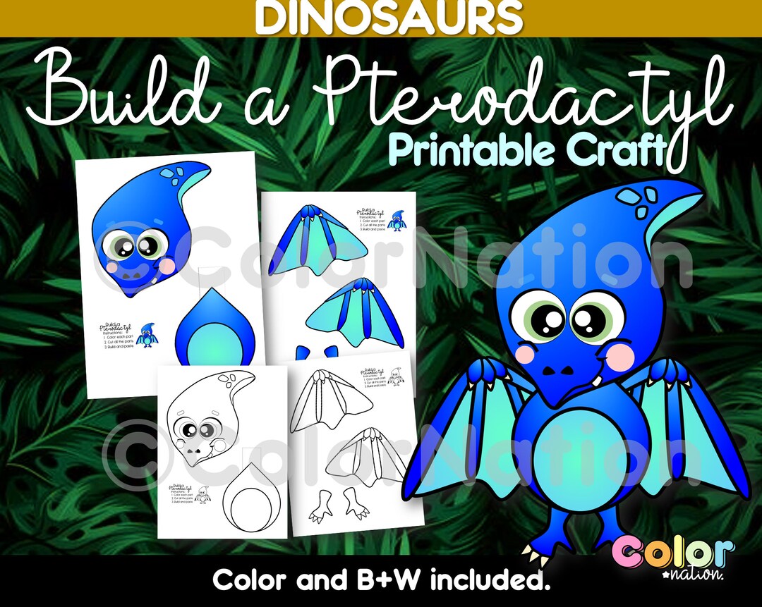 Build a Pterodactyl Craft - Dinosaur Craft - Prehistoric Activities ...