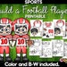 Football Player Craft: Super Bowl Activity (PDF Pattern) - Etsy