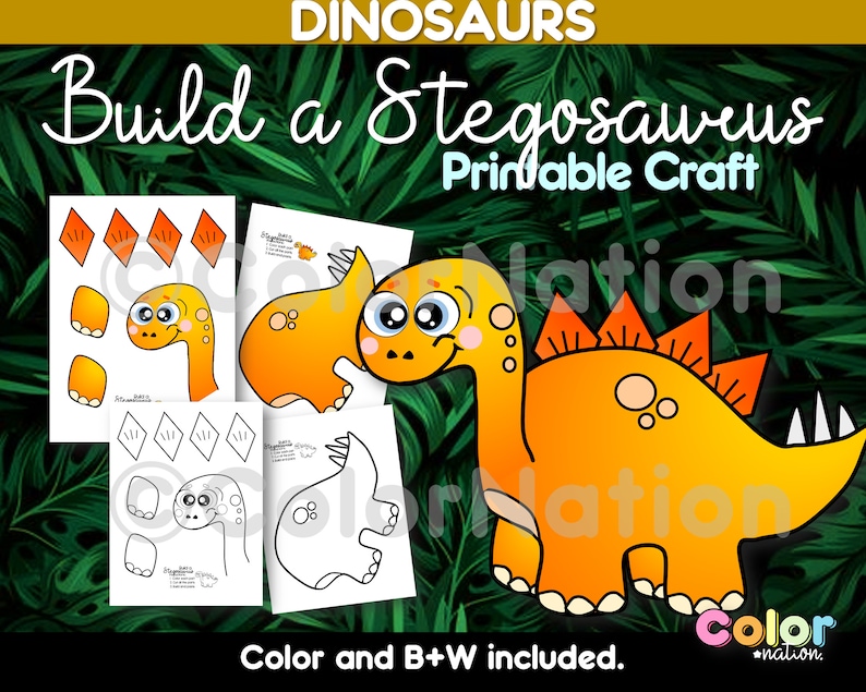 Dinosaur Crafts BUNDLE Dinosaurs Theme Prehistoric - Etsy