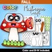 Fall Mushroom Name Craft Autumn Preschool Bulletin Board Kindergarten ...