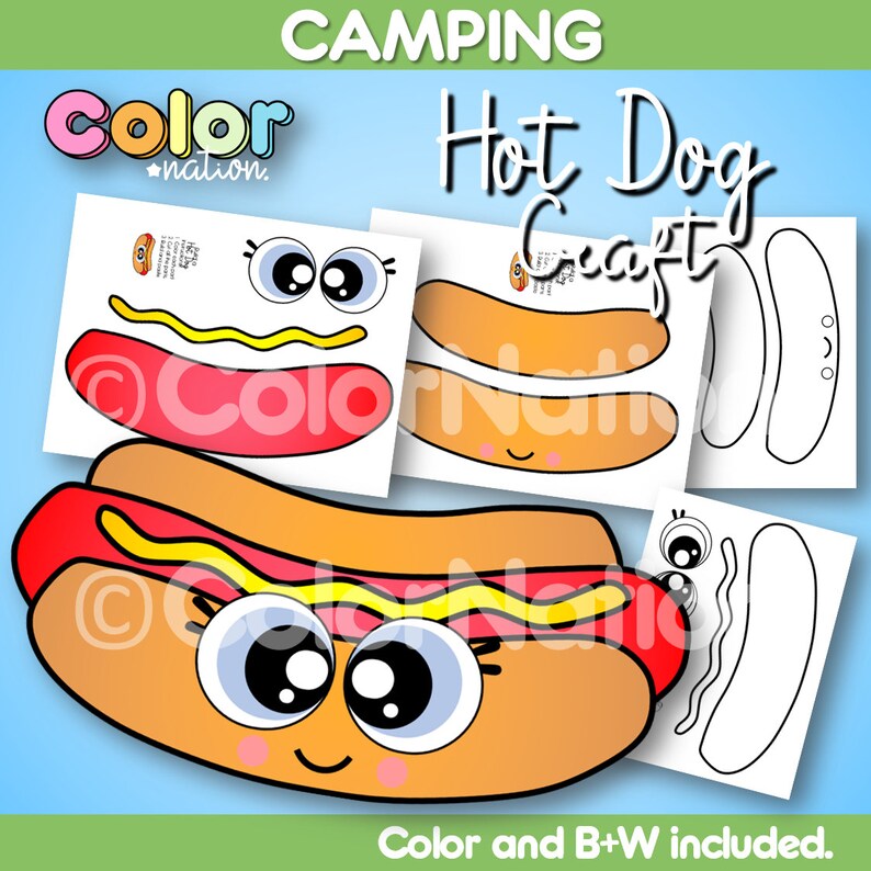 Camping Crafts Bundle PART 1 Camping Theme Activities Summer Bulletin ...
