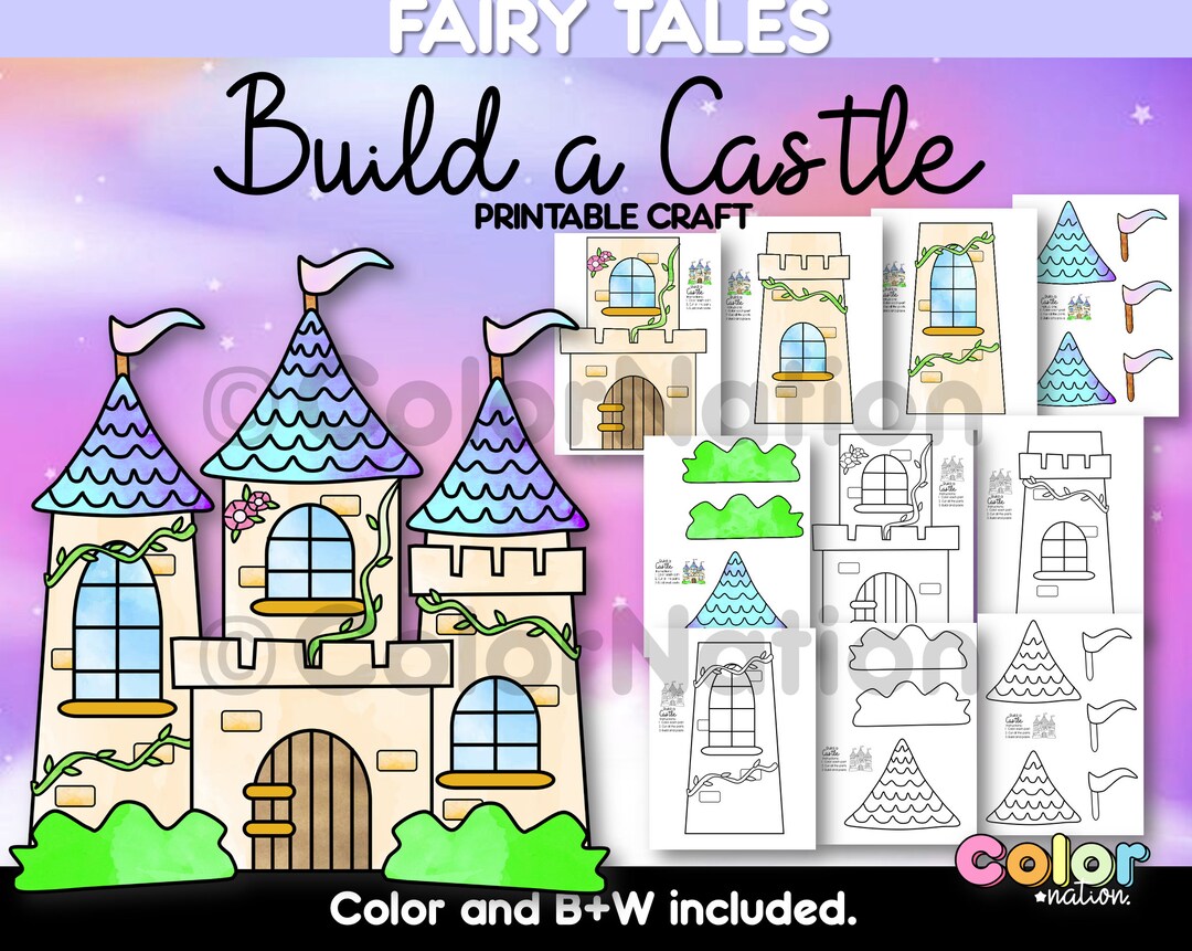Build a Castle Craft - Fairy Tale Activities - Storytelling Craft ...