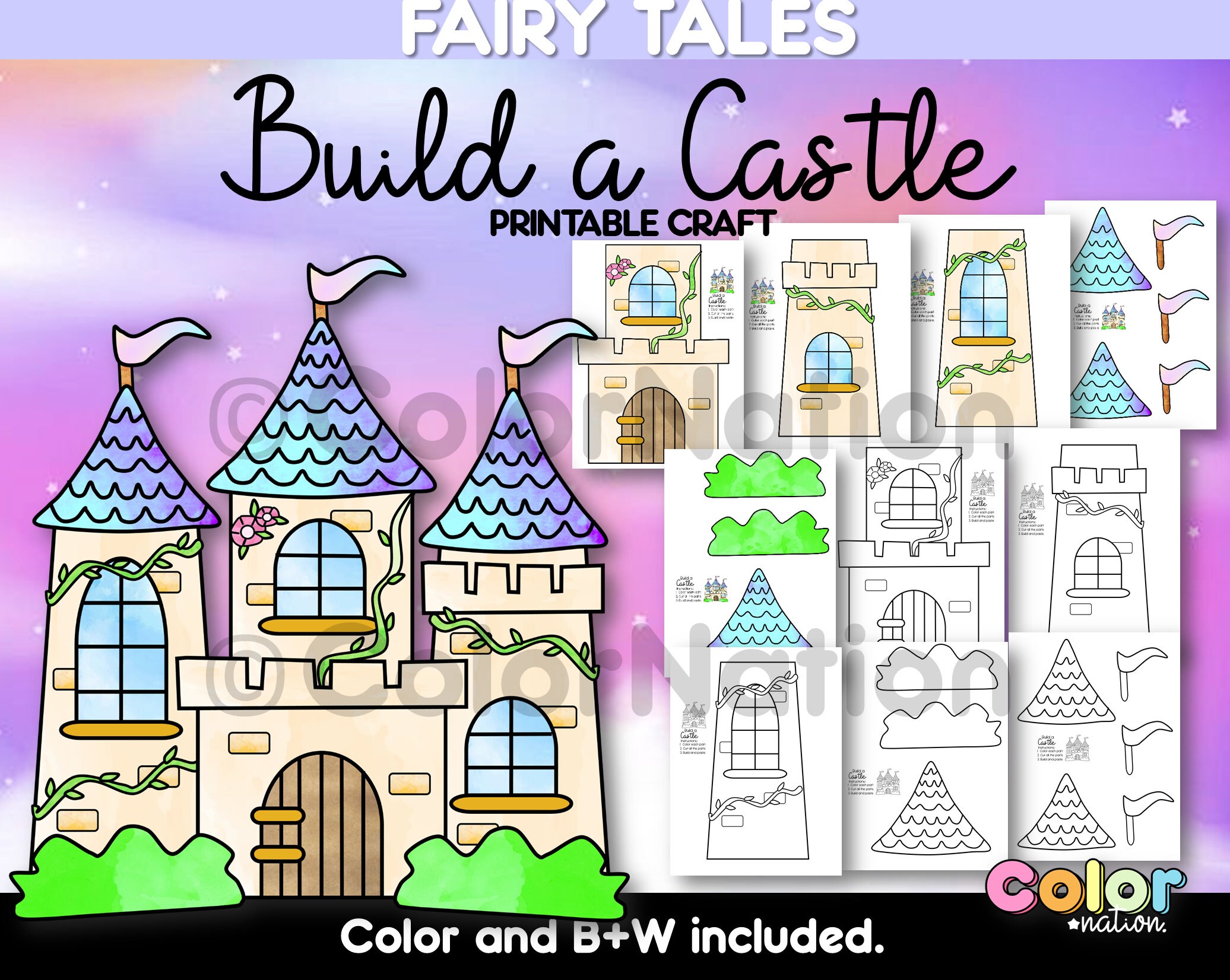 Build a Castle Craft - Fairy Tale Activities - Storytelling Craft ...