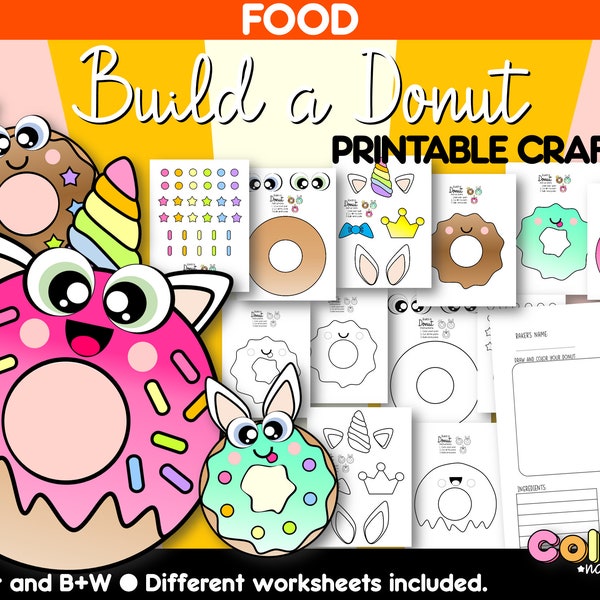 Donut Printable - Etsy