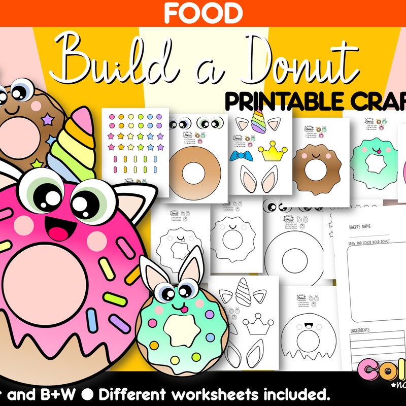 Donut Printable - Etsy
