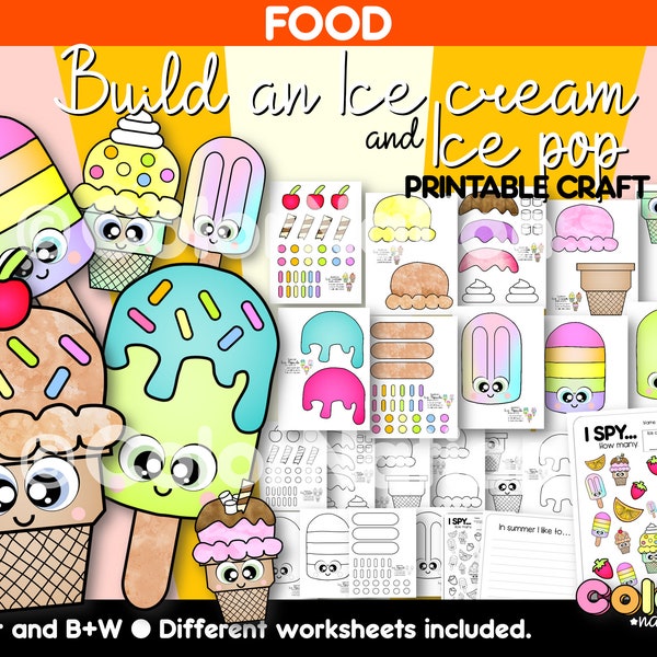 Ice Cream Printable - Etsy