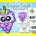 Grapes Craft: Fruit Coloring Page (PDF Pattern) - Etsy