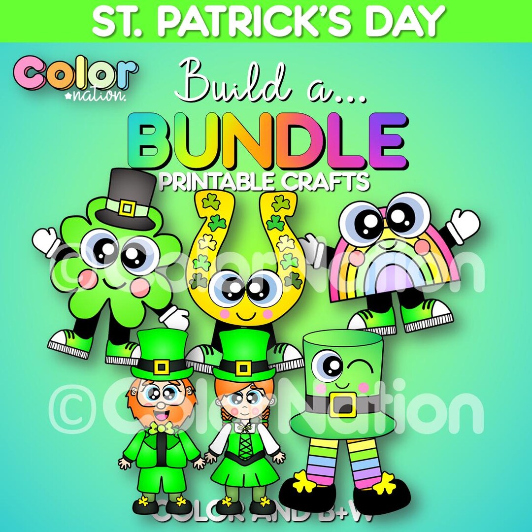 St. Patrick's Day Craft Bundle Bulletin Board Activities How to Catch ...