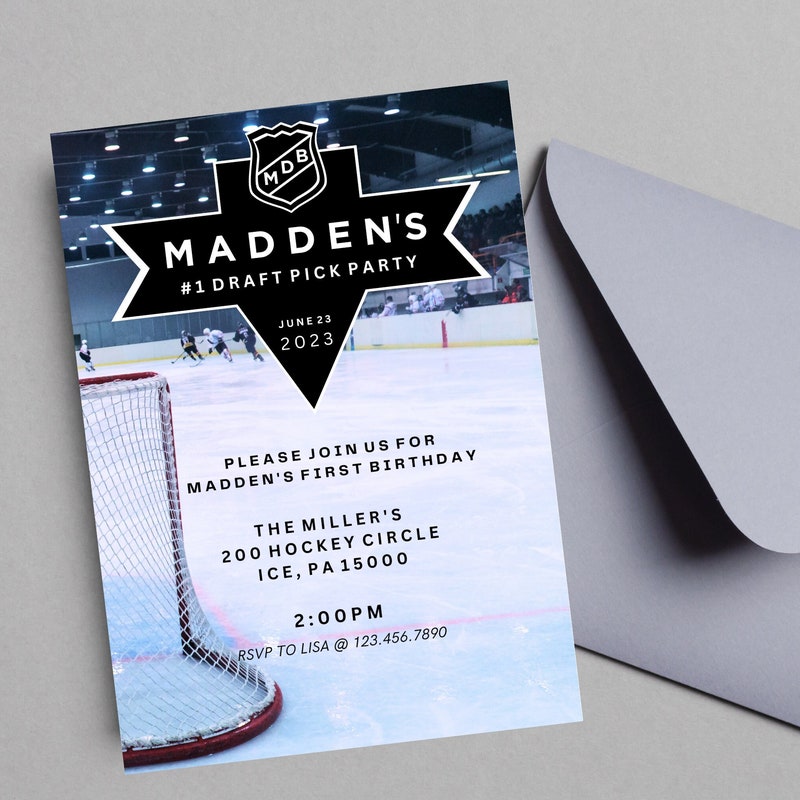 Hockey Invitations - Etsy