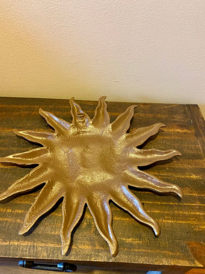 Sun Face Wall Hanging Cast Iron - Etsy