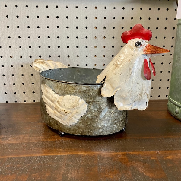 Rooster Planter - Etsy