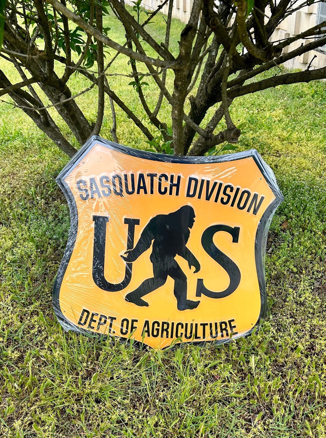 Sasquatch Division US Agriculture Sign Extra Large and Bigfoot National ...