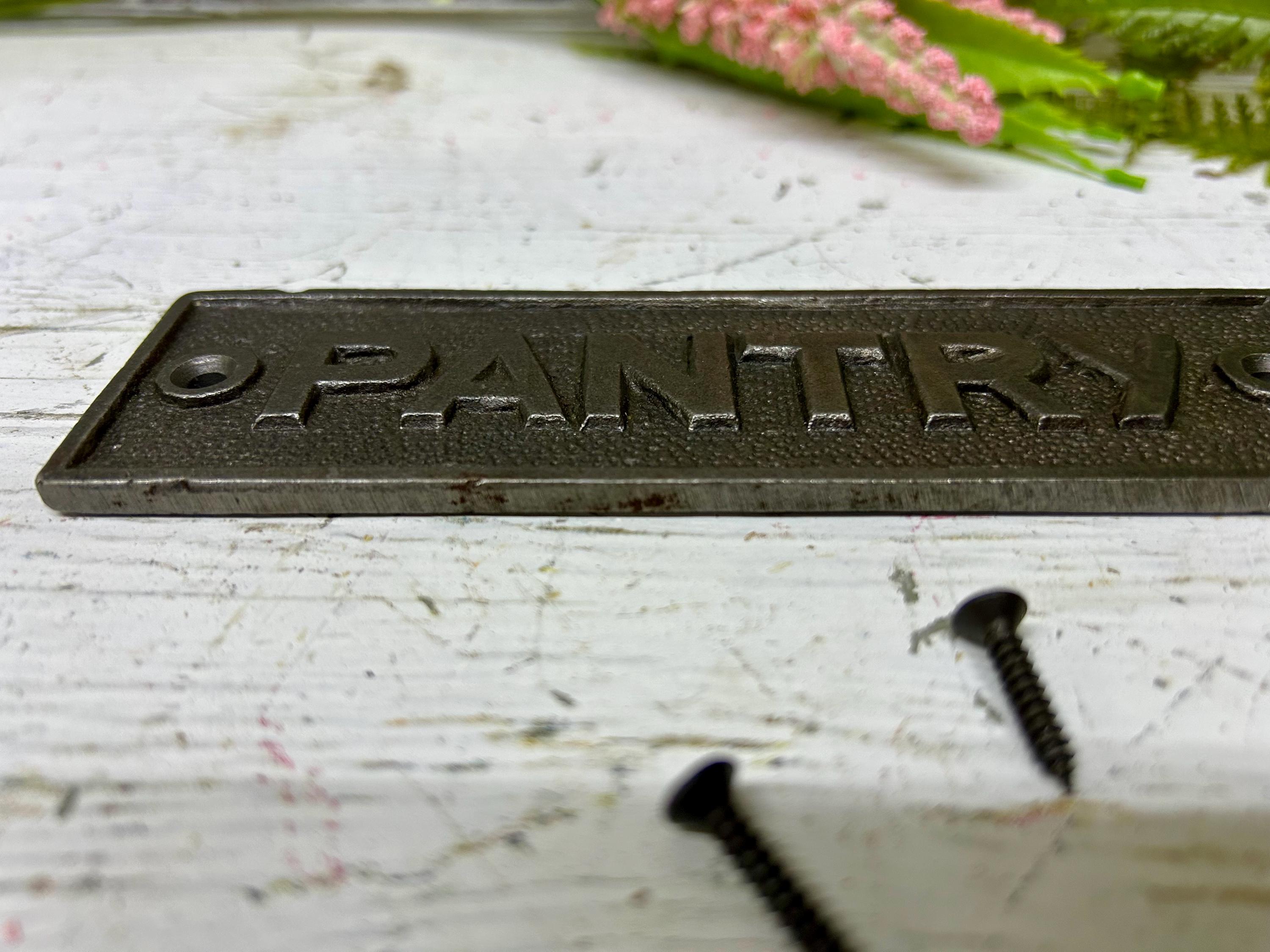 Brown Pantry Sign Cast Iron - Etsy