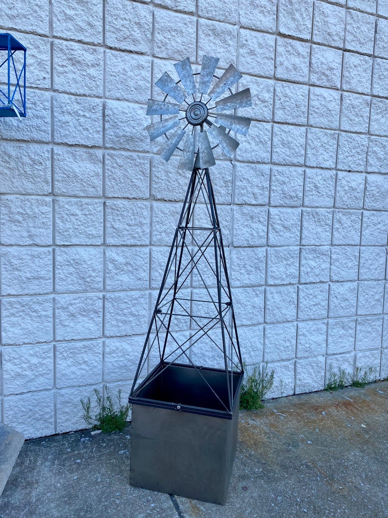 59 Inch Windmill Planter Box - Etsy