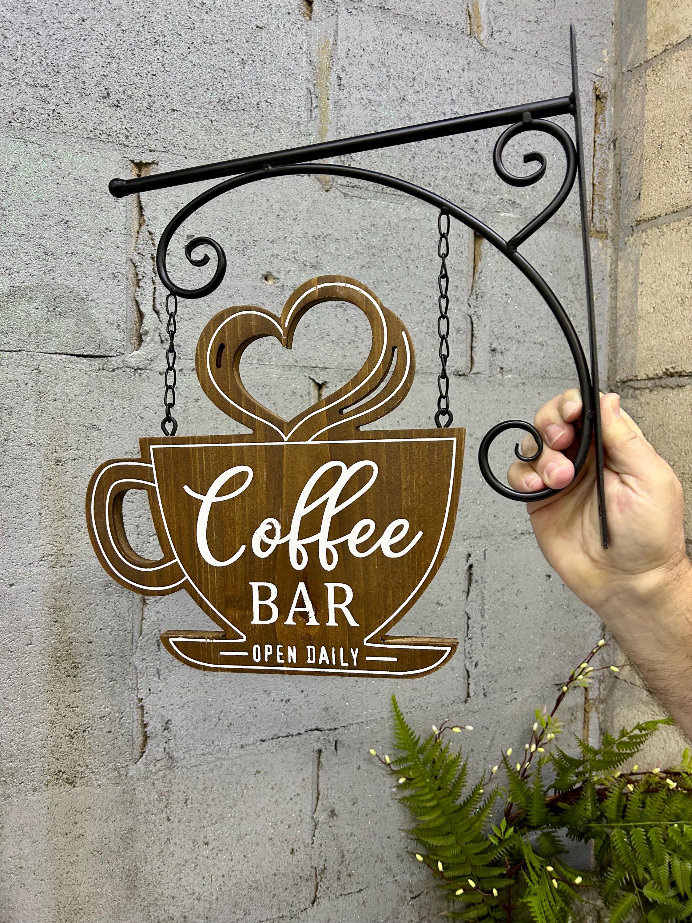 Coffee Shop Hanging Welcome Sign - Etsy