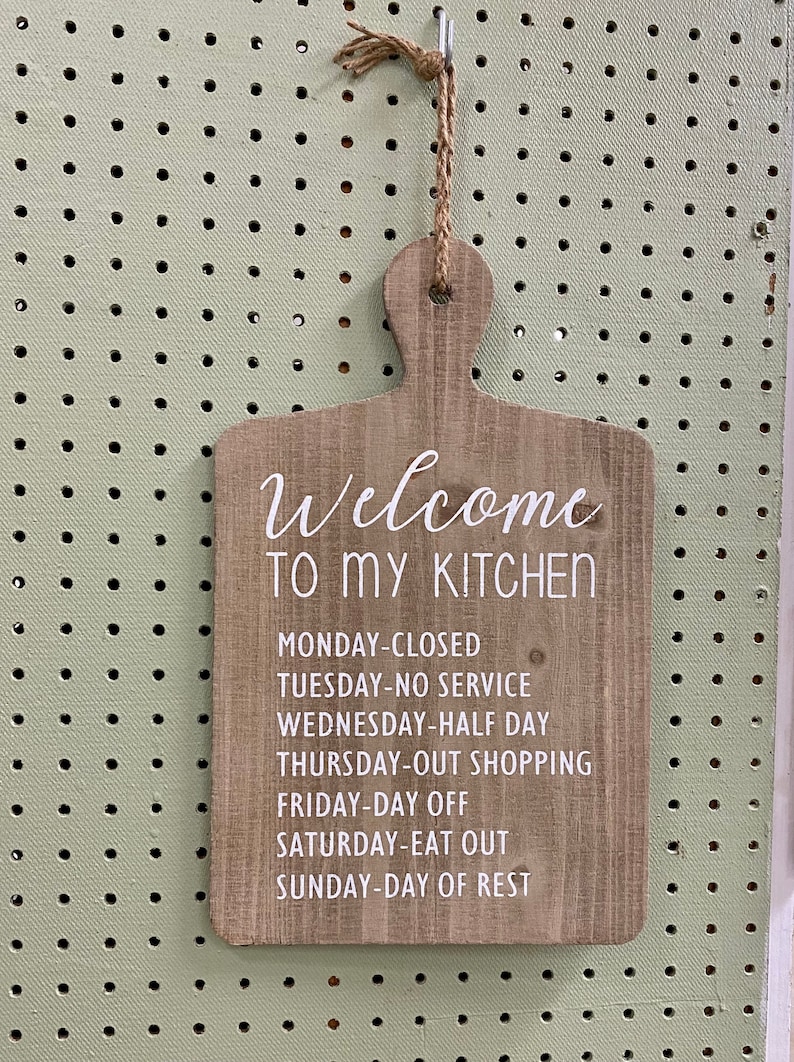 Welcome to My Kitchen Sign - Etsy