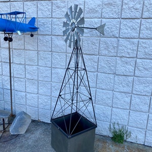 59 Inch Windmill Planter Box - Etsy