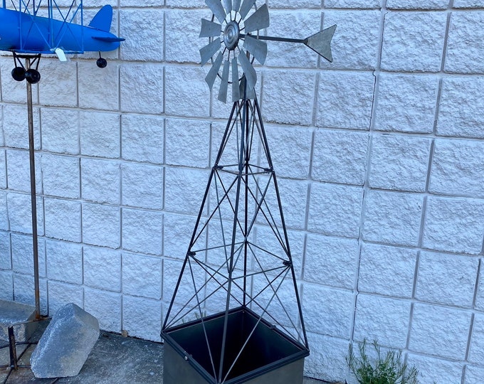 59 Inch Windmill Planter Box - Etsy