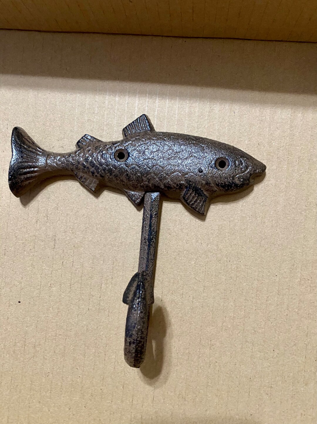 Fish Wall Hook Cast Iron - Etsy