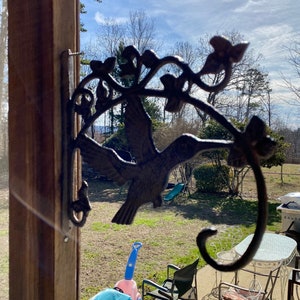 Hummingbird Plant Hanger Bracket Cast Iron - Etsy