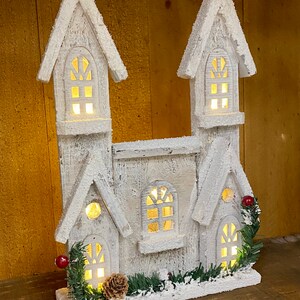 Slim Lighted Wooden Church - Etsy