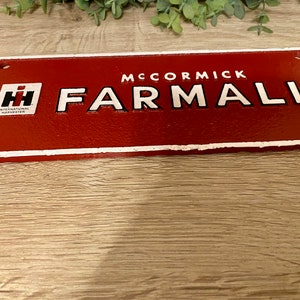 Mccormick Farmall Cast Iron Sign - Etsy