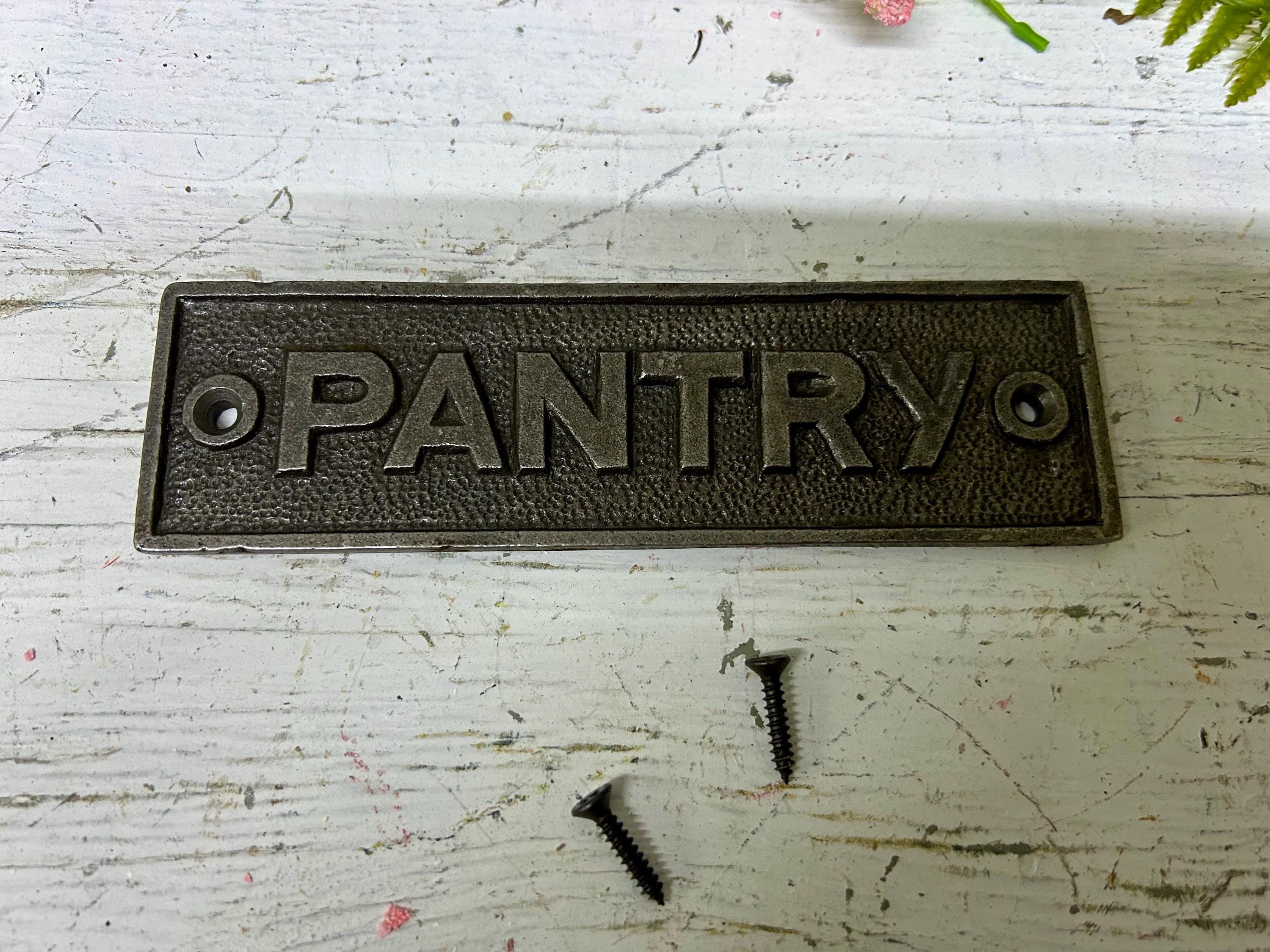 Brown Pantry Sign Cast Iron - Etsy
