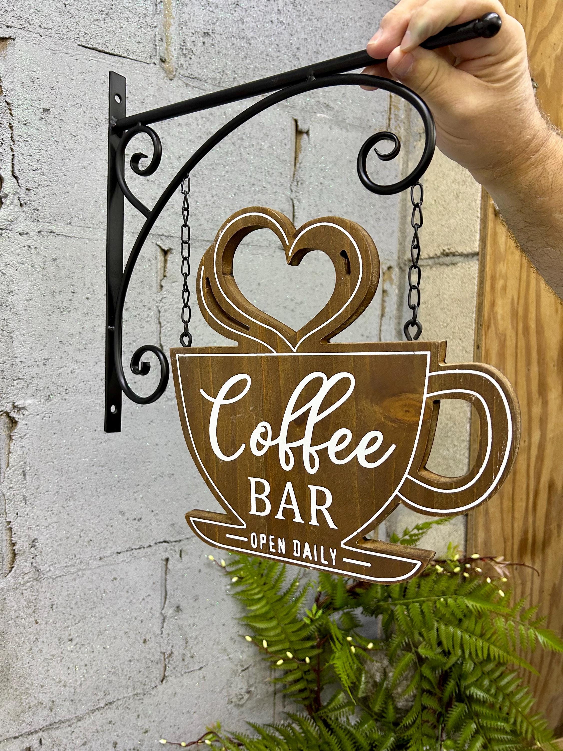 Coffee Shop Hanging Welcome Sign - Etsy