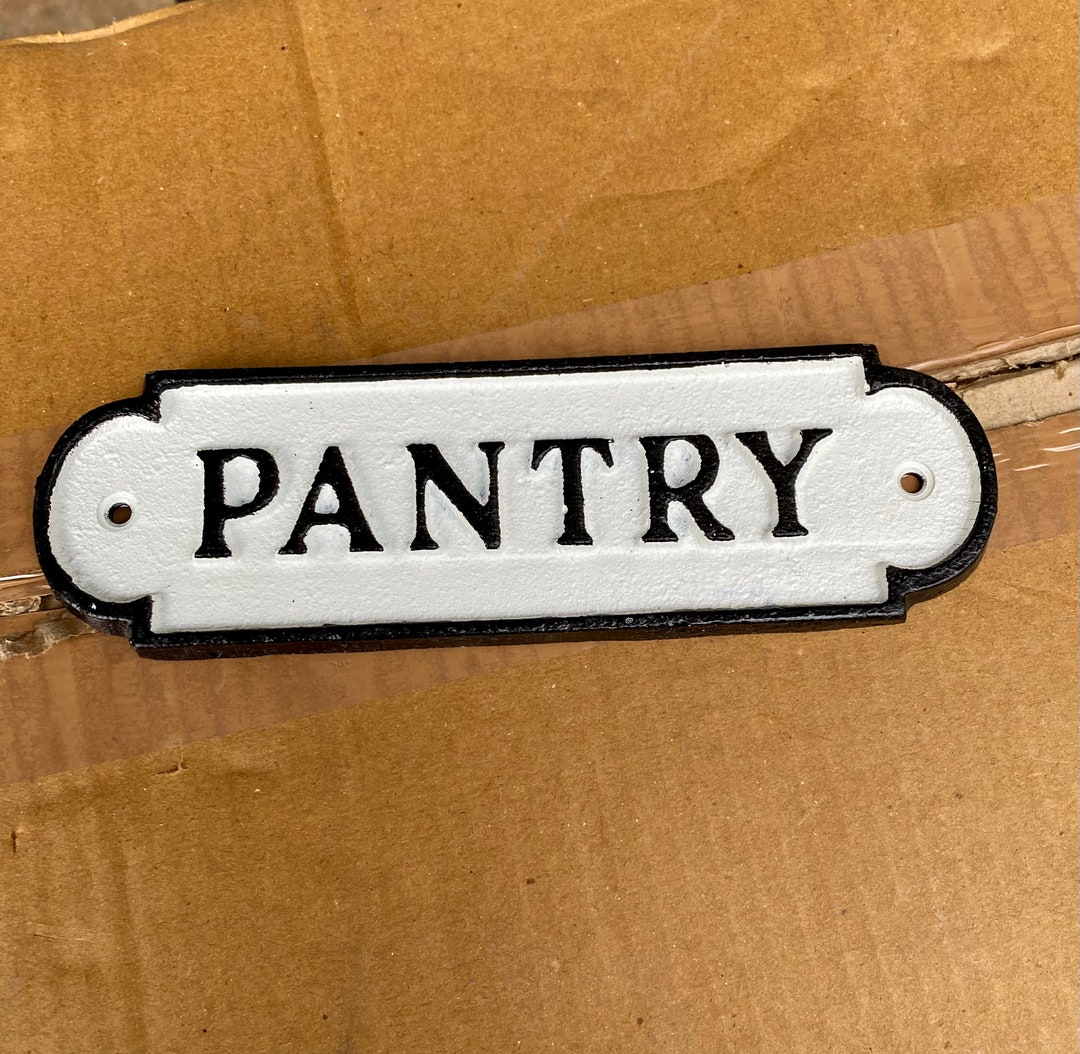 Pantry Sign Cast Iron - Etsy