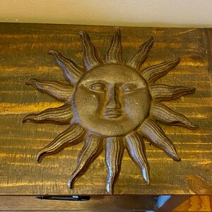 Sun Face Wall Hanging Cast Iron - Etsy