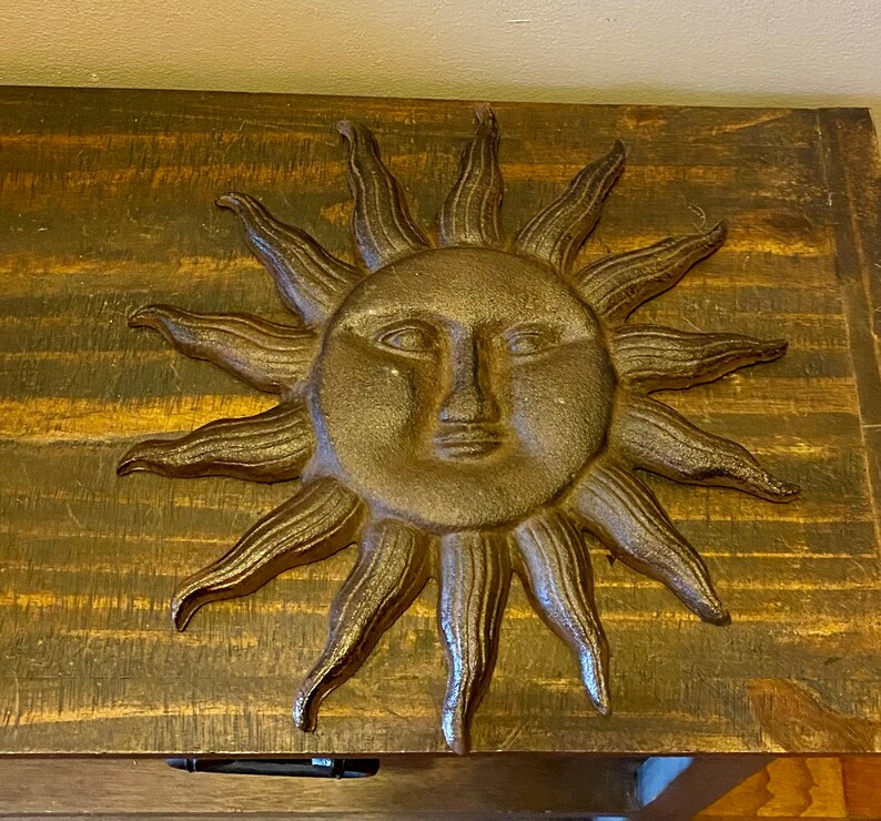Sun Face Wall Hanging Cast Iron - Etsy