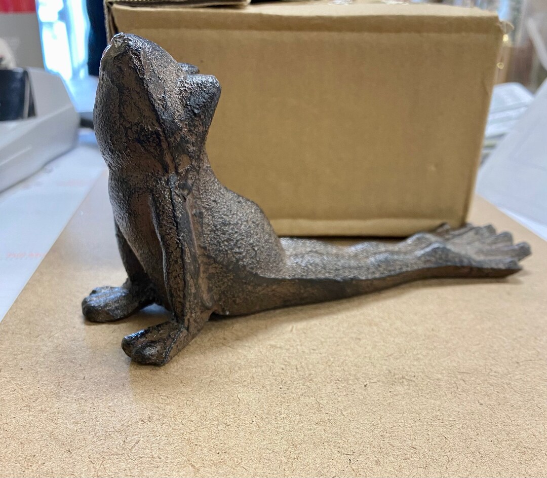 Yoga Frog Door Stop Cast Iron - Etsy