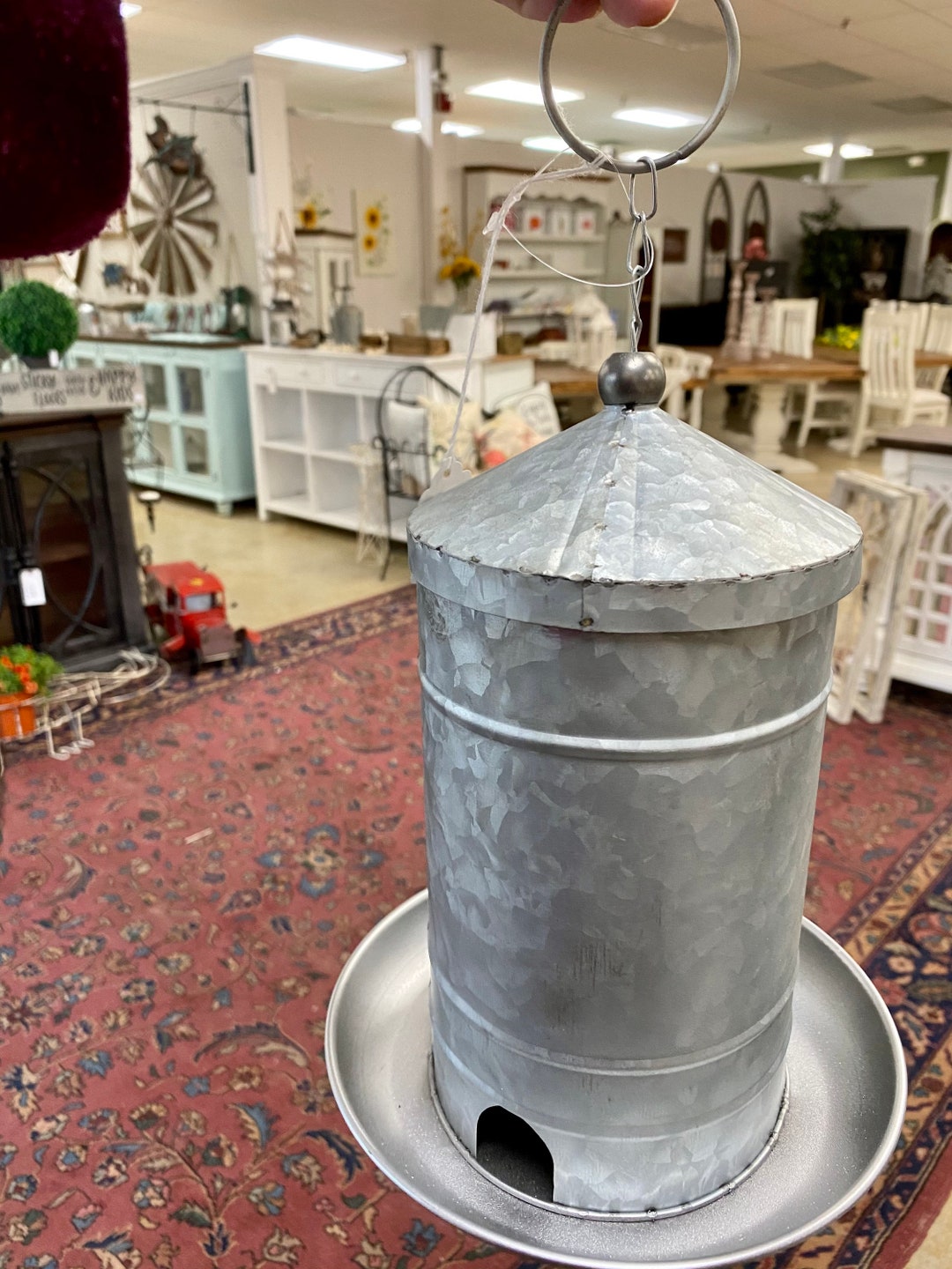 Bird Feeder. Galvanized Metal - Etsy