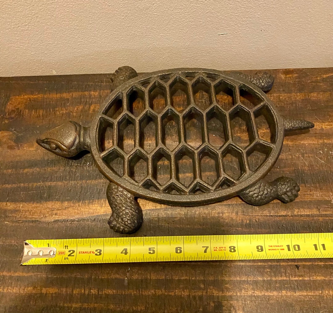 Large Turtle Trivet Cast Iron - Etsy