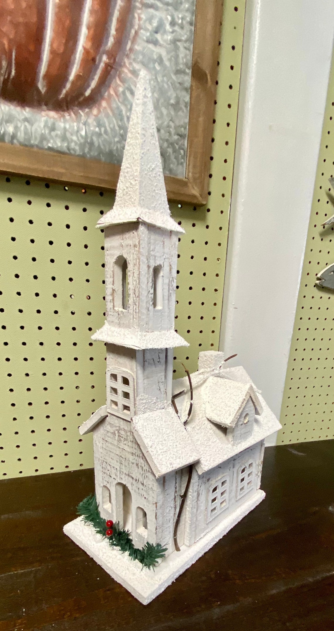 Small Town Country Church Lights Up - Etsy