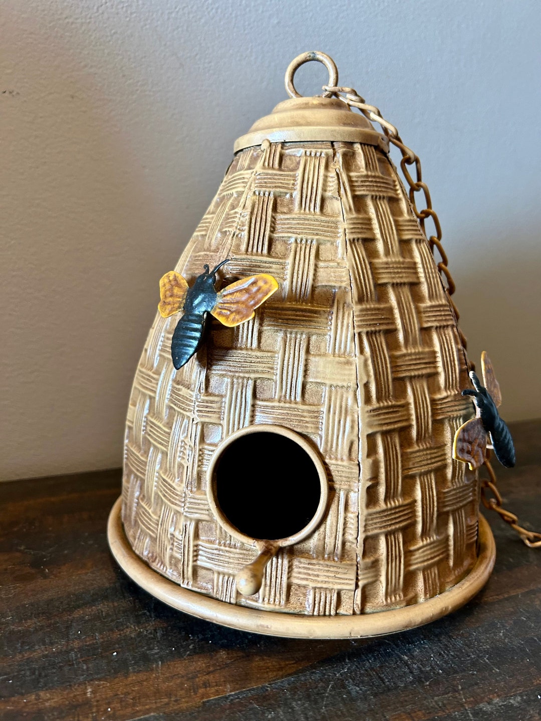 Bee Hive Bird House Metal - Etsy