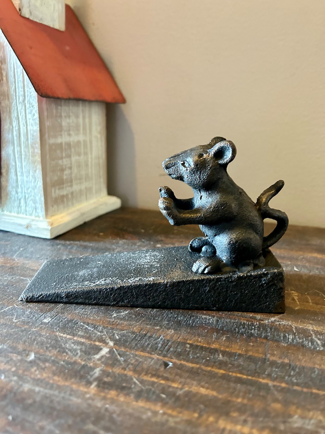 Gus the Mouse Door Stop Cast Iron - Etsy