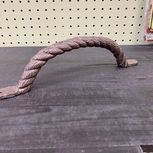 12 Inch Rope Door Pull (handle) Cast Iron - Etsy