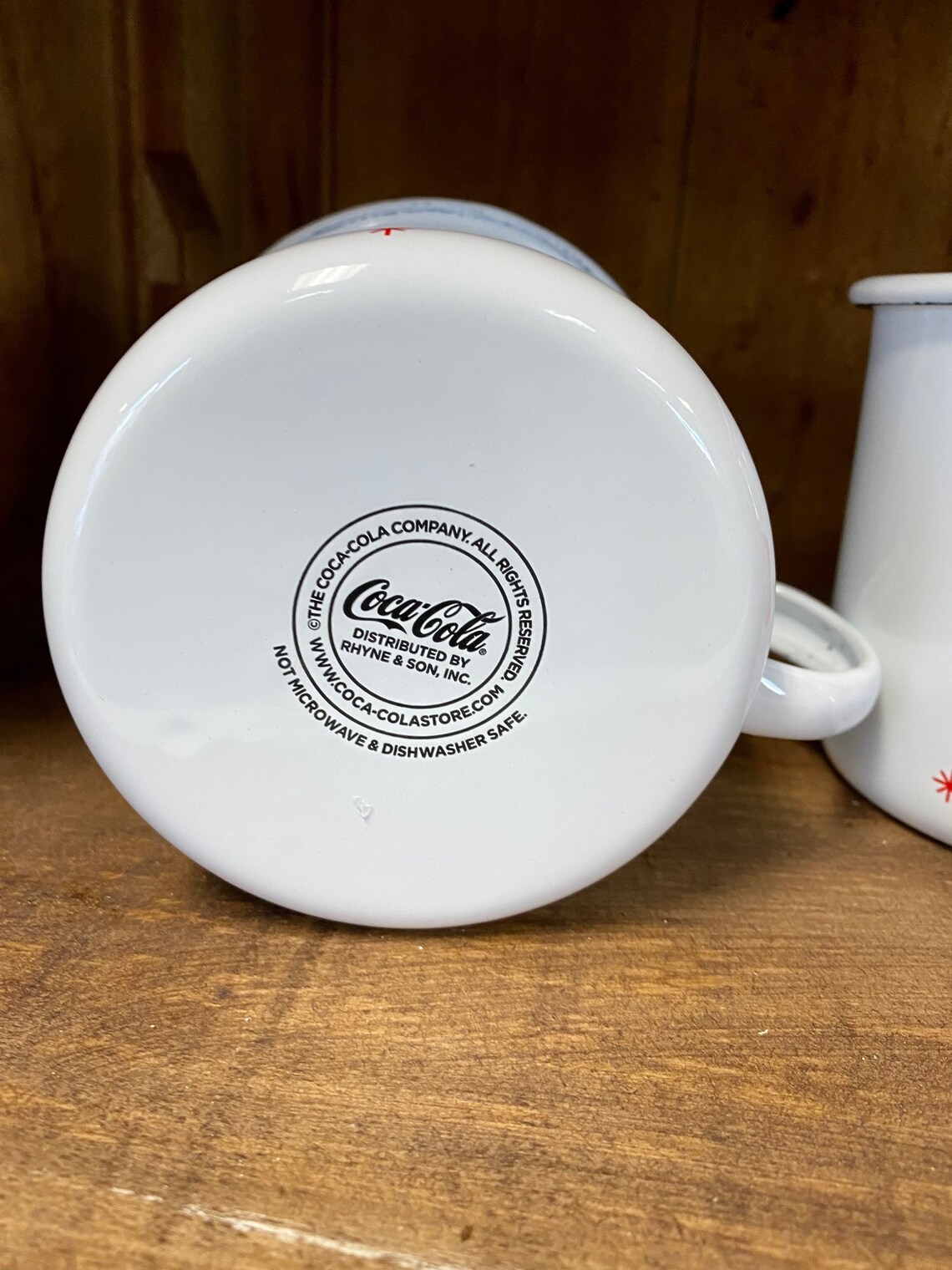 Coca Cola Enamel Mugs Set of 2 - Etsy