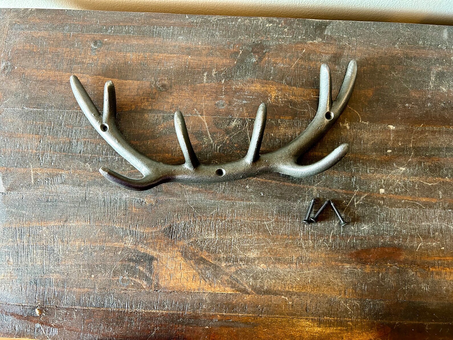 Deer Rack Key Holder Hooks (cast Iron) - Etsy
