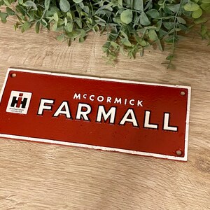 Mccormick Farmall Cast Iron Sign - Etsy